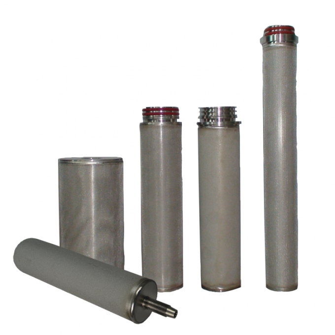 SUS304 SUS316L Stainless Steel Mesh 100um Sintered Metal Cartridge Filter