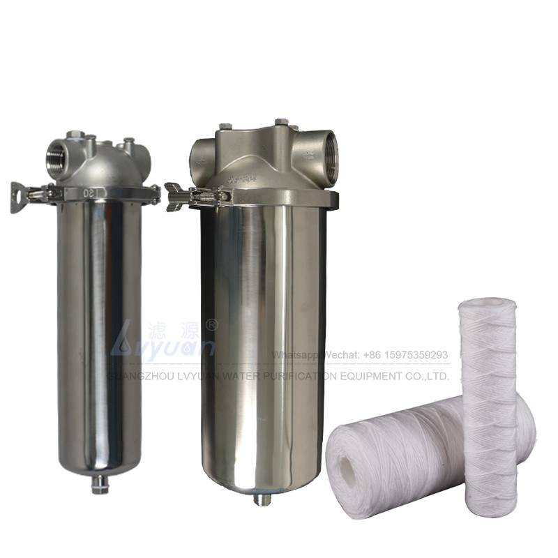 3/4" NPT 10Inch Cartridge Filter Housings For 5 Micron Pleated Water Filter